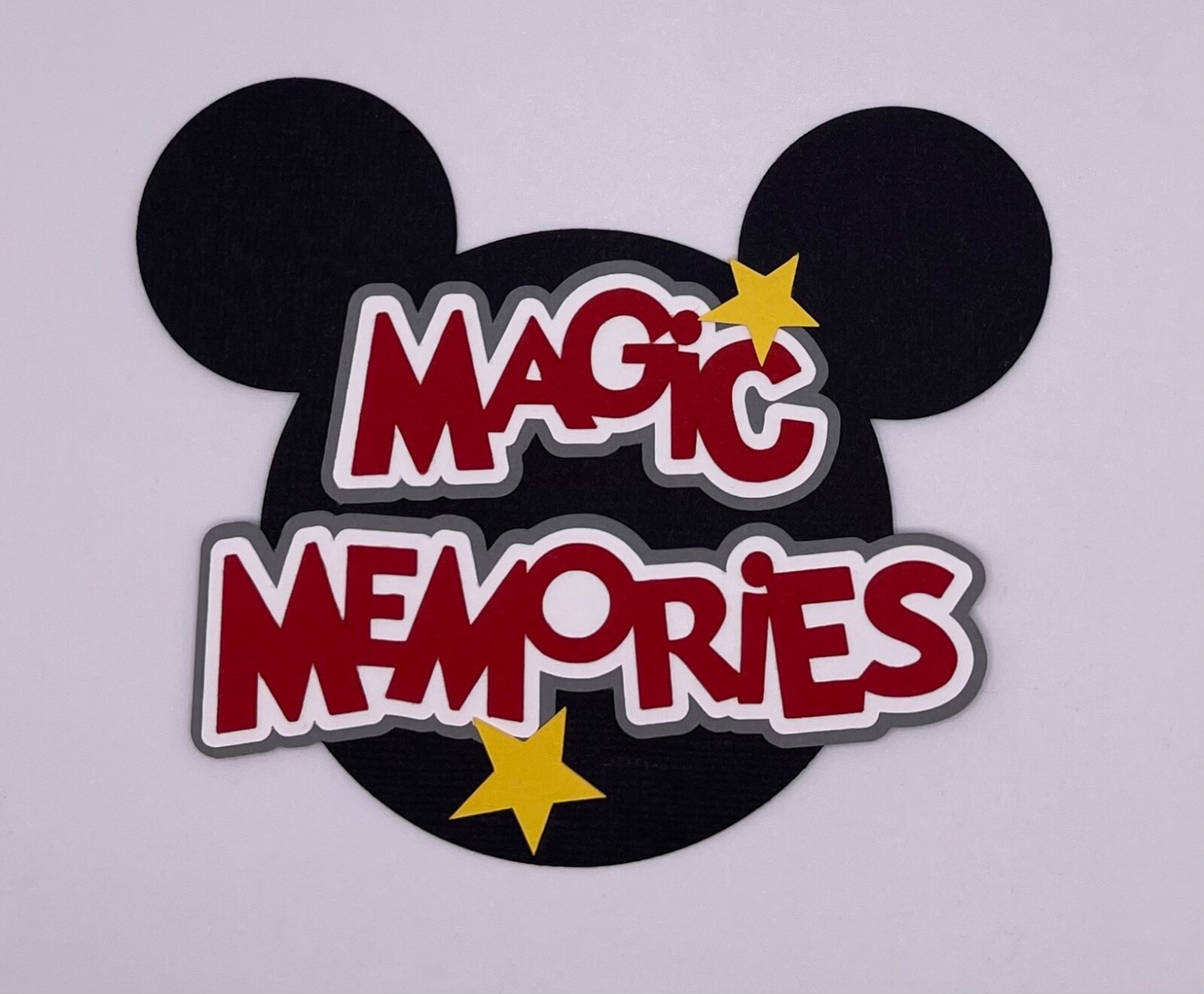 Disney Magic Memories - Handmade Paper Piecing Scrapbook Embellishment ...
