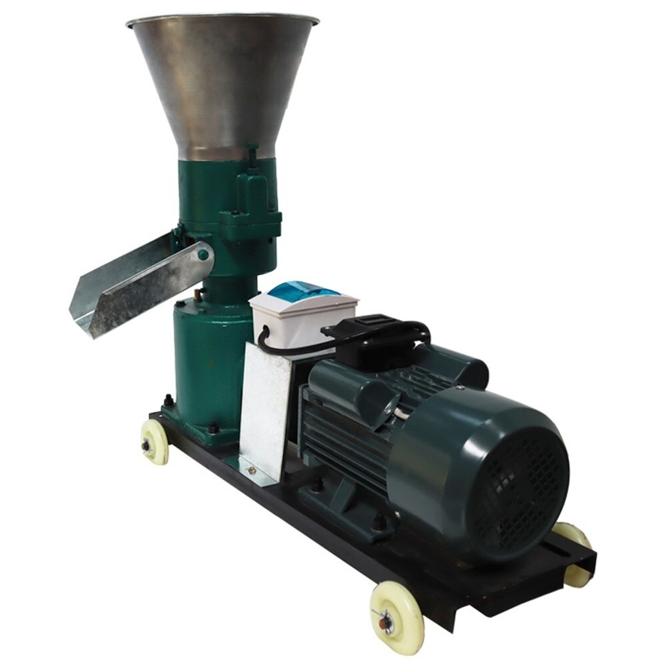 150KG/h 4mm&8mm Fodder Pelletizer Farm Animal Pellet Feed Mill Machine ...