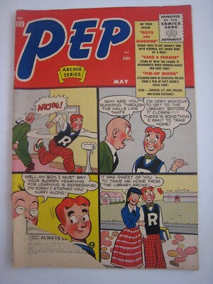 Archie Series ' PEP ' # 109 ... 1955 G+... Katy Keene | eBay