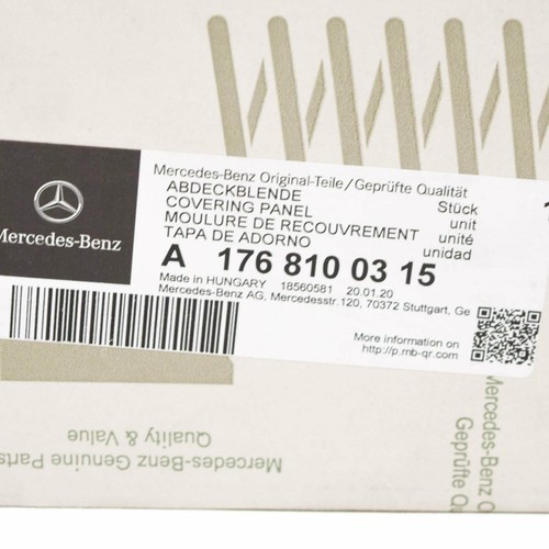 NEW MERCEDES-BENZ W176 A-CLASS LEFT WING MIRROR BLACK UNDER TRIM ...