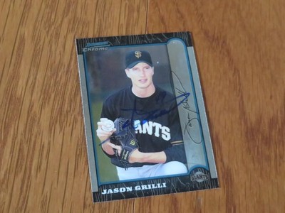 Jason Grilli Autographed Hand Signed Card San Francisco Giants Bowman ...