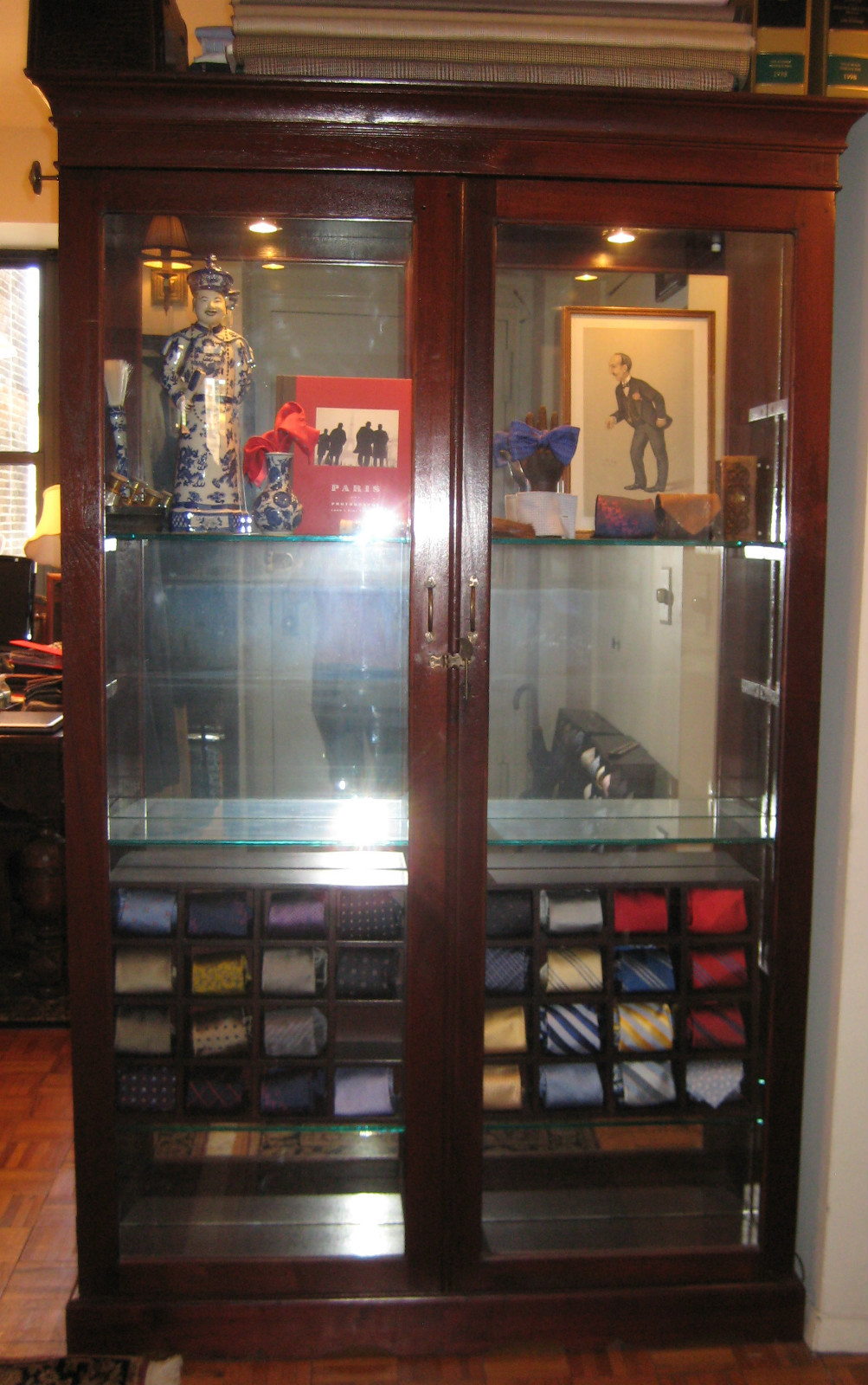 Beautiful Antique Rare Double Sided Display Case/Cabinet Fully Restored ...