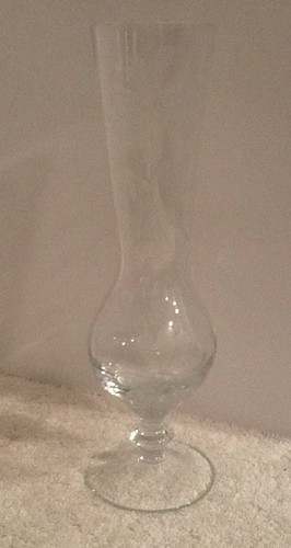 PRINCESS HOUSE CRYSTAL 9" TALL ETCHED FLORAL BUD VASE 1970's | eBay