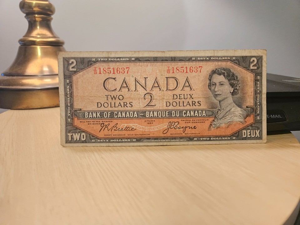 1954 Devil's Face $2 Dollar Bank of Canada Banknote IB1851637 VG-F | eBay