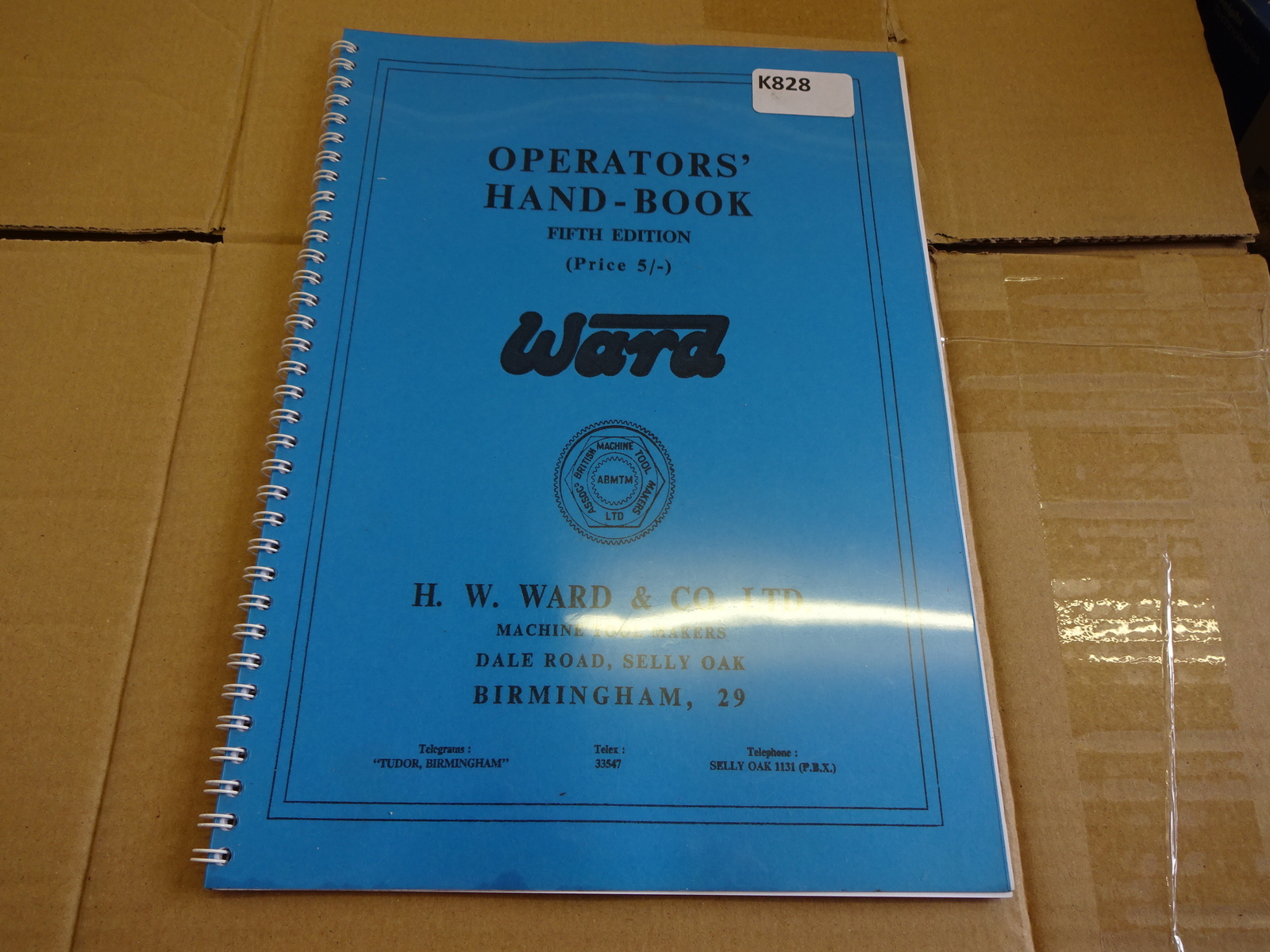 Ward capstan lathe operators handbook | eBay UK