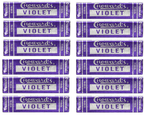 Chowards Violet Mints Candy, (Choose From 1-12 Count) Floral Flavored ...