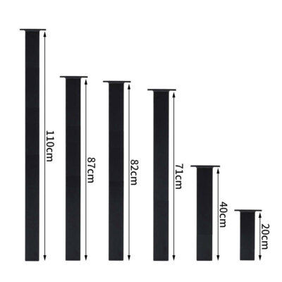 4x Furniture Riser Breakfast Bar Legs Worktop Support Table Leg Metal ...