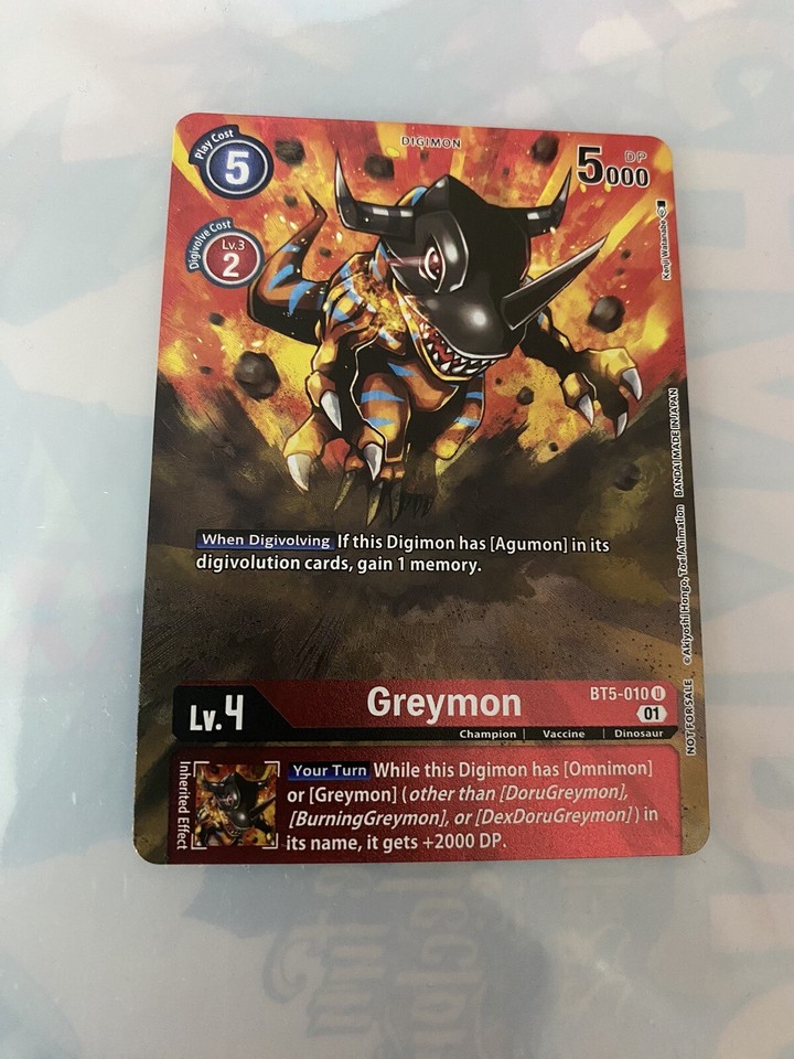 Greymon - BT5-010 (Premier TO Event June 2021) - Battle of Omni (BT05) | eBay