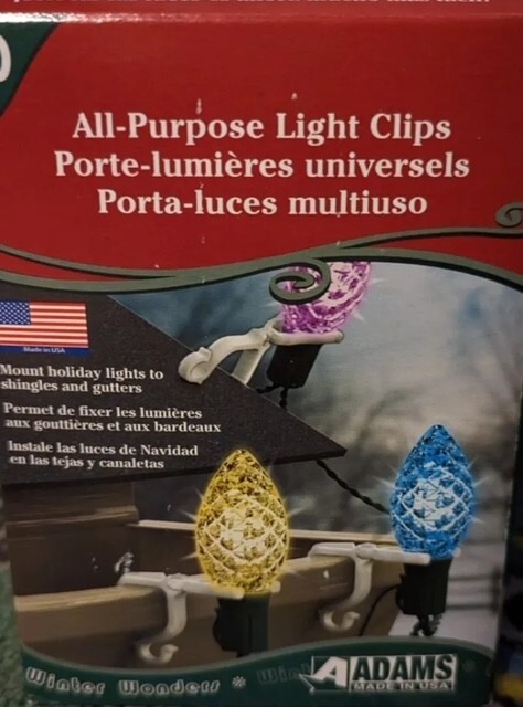 ADAMS All-Purpose Light Clips 50 shingle & Gutter | eBay