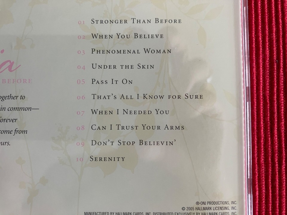 Olivia Newton-John - Stronger Than Before (CD, 2006, Hallmark Cards ...