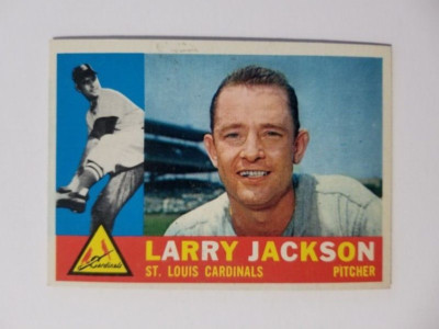 LARRY JACKSON 1960 TOPPS BASEBALL CARD #492 ST. LOUIS CARDINALS | eBay