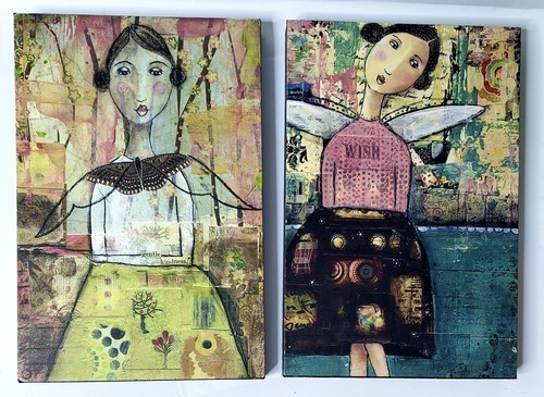 The Kelly Rae Roberts Collection Set Of 2 8" x 12" Wall Art #18380 And ...