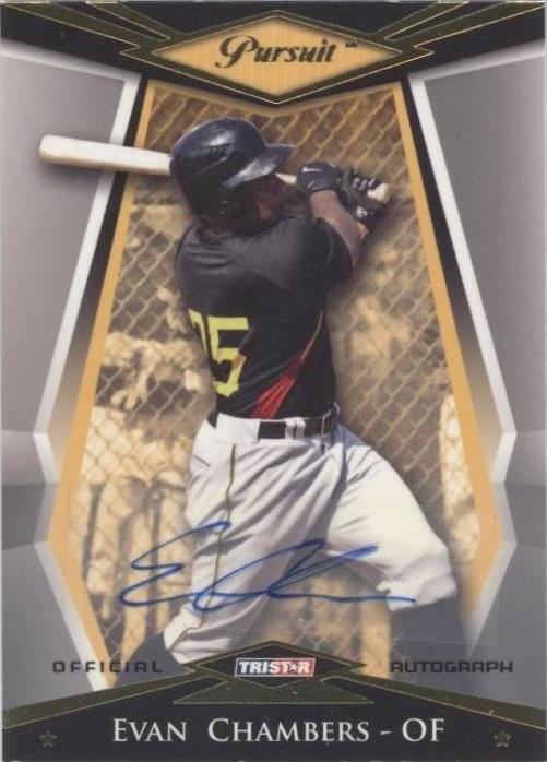 2011 TRISTAR Pursuit - Evan Chambers #78 Gold Autographs /111 (AU, RC ...
