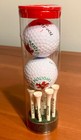 Happy Holidays Christmas Collectible Logo Golf Ball & Tees Gift Set | eBay
