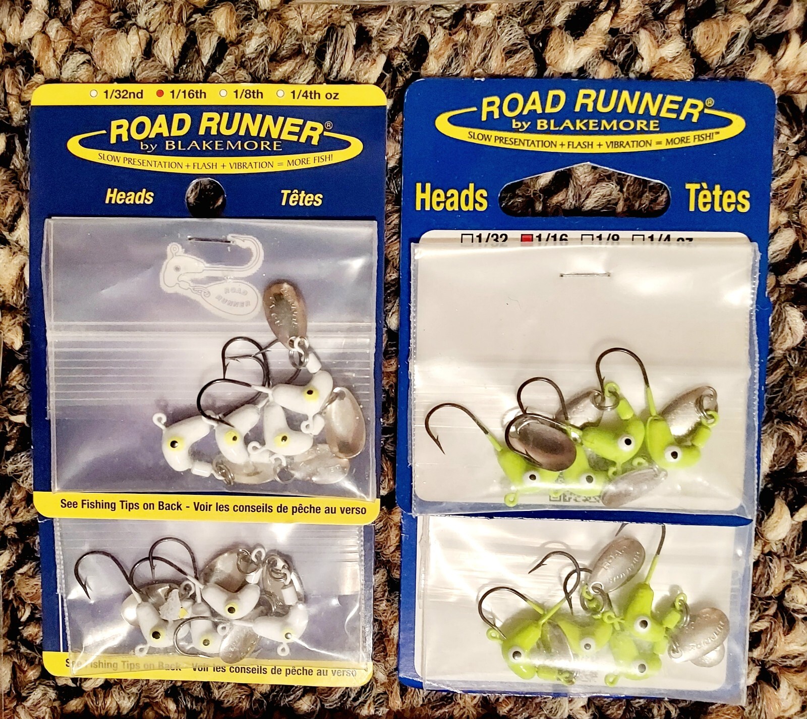 Blakemore Road Runner Jig Head 1/16 oz Jigheads Crappie Fishing Lures ...