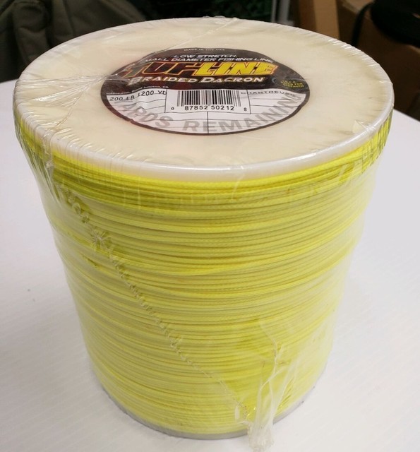 TUF-Line D2001200CR Braided Dacron Line 200 LB 1200 Yards Chartreuse ...