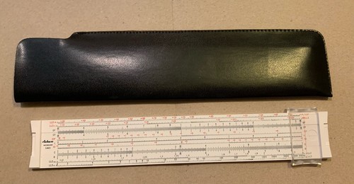 Vintage Pickett 12” Microline 140 White Slide Rule Math Calculator w ...