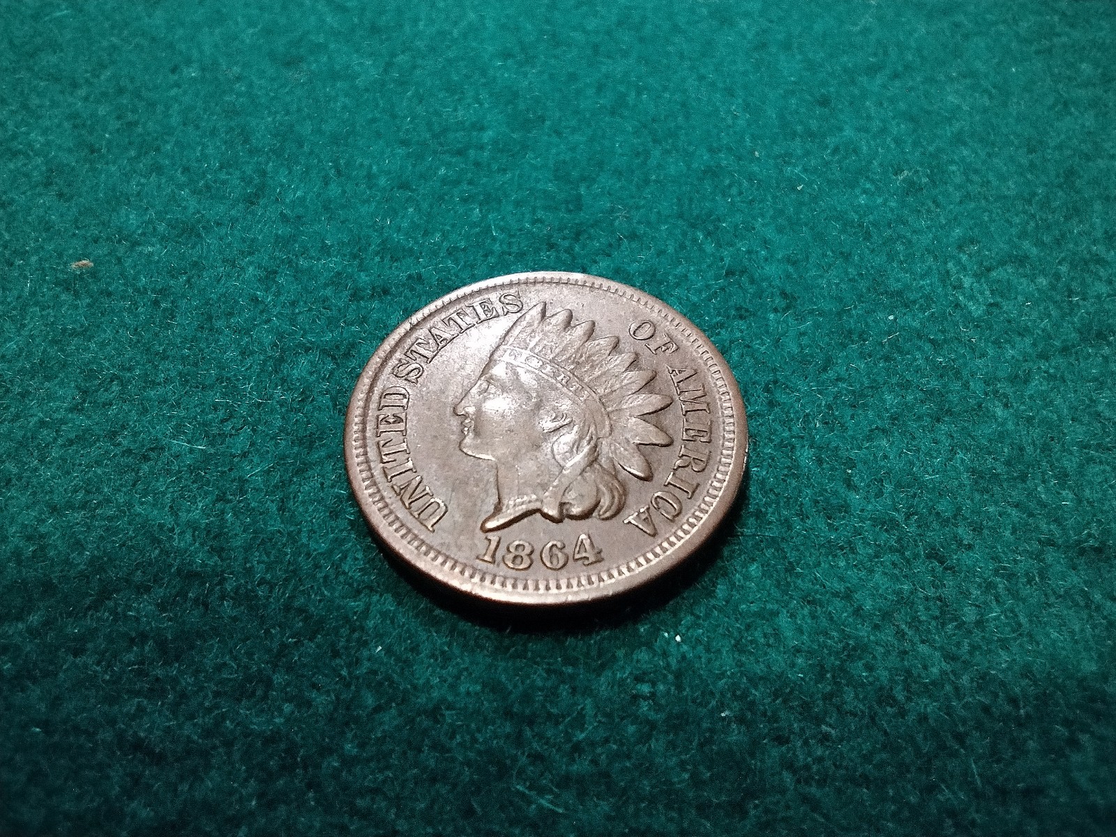 1864 Indian Head Penny With Full Liberty And 1 Diamond Nice Coin See