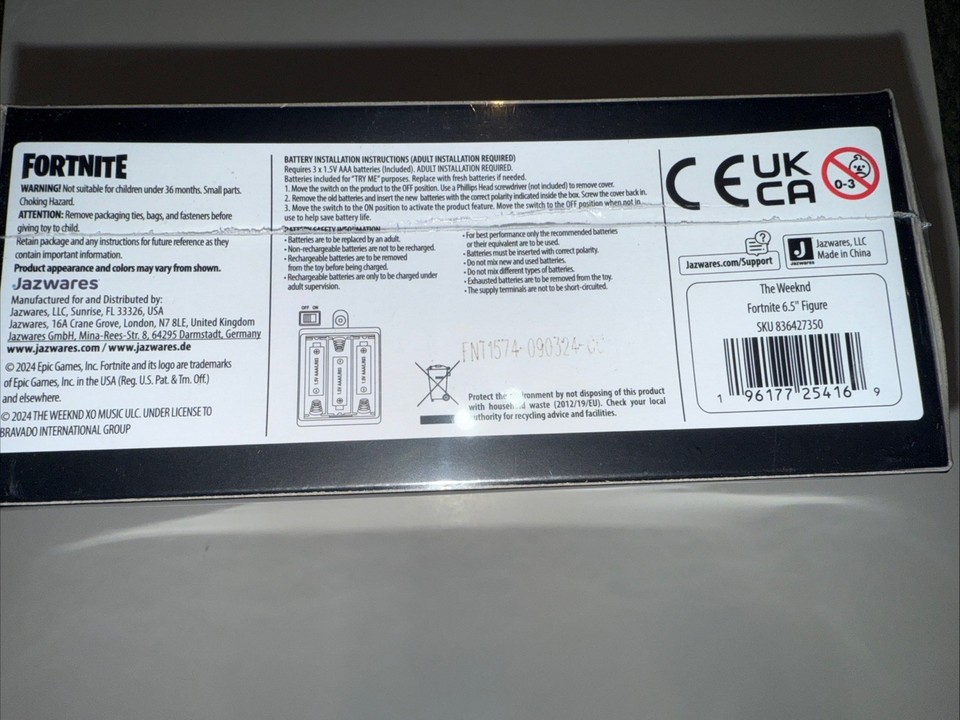 Jazwares The Weeknd X Fortnite Articulated Action Figure 6.5 inch ...