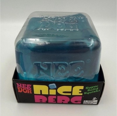 Needoh-NICE BERG xl big huge BLUE-super solid squish-Nee Doh ** NEW ...