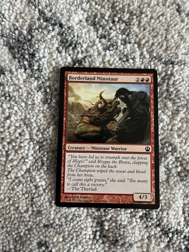 Mtg Borderland Minotaur Theros #114 Regular Common NM x4 | eBay