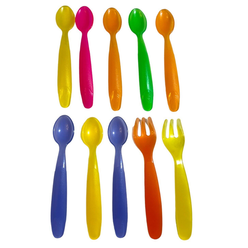 The First Years Baby Infant Feeding Spoons and Forks Plastic Lot of 10 ...