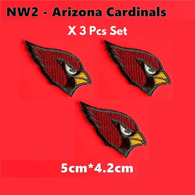 3 Pcs Arizona Cardinals NFL Iron-on Patches American Football | eBay