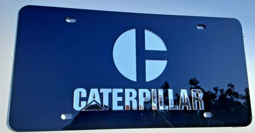 Caterpillar #2 Acrylic Mirror License Plate Auto Tag nice | eBay