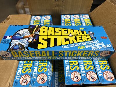 1979 Fleer Stickers Baseball Unopened Box with 24 packs -from a sealed ...