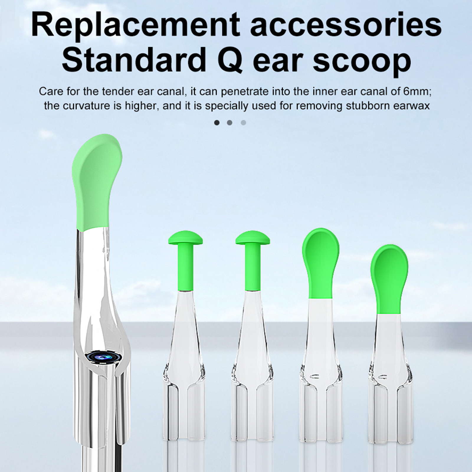 1 Set Ear Scope Endoscope 7-inch High-definition Screen Clean 3.9mm Ear ...