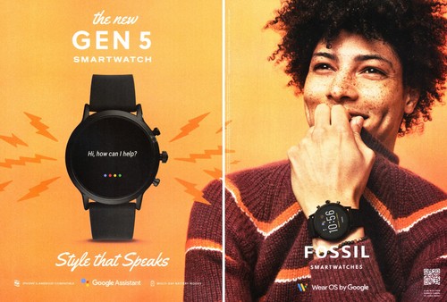 FOSSIL WATCH MAGAZINE promo ad #27 VERY RARE "NOT A WATCH" 2 PGS | eBay