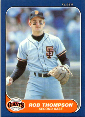 Rob Thompson 1986 Fleer Update #U-115 Baseball Card | eBay