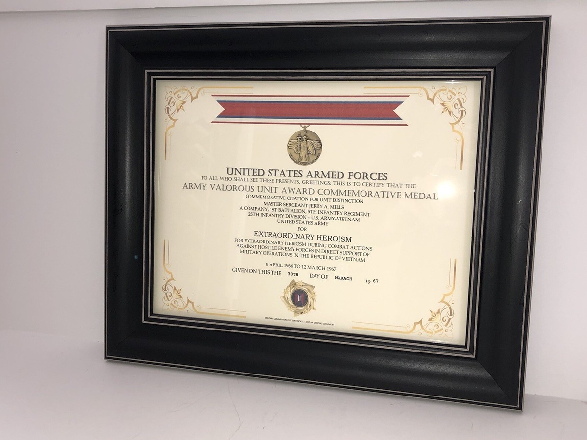 Posthumous Award Certificate Sample