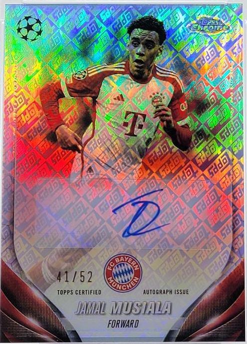 2023-24 Topps Chrome UEFA Club Competitions - Chrome Autographs Jamal ...