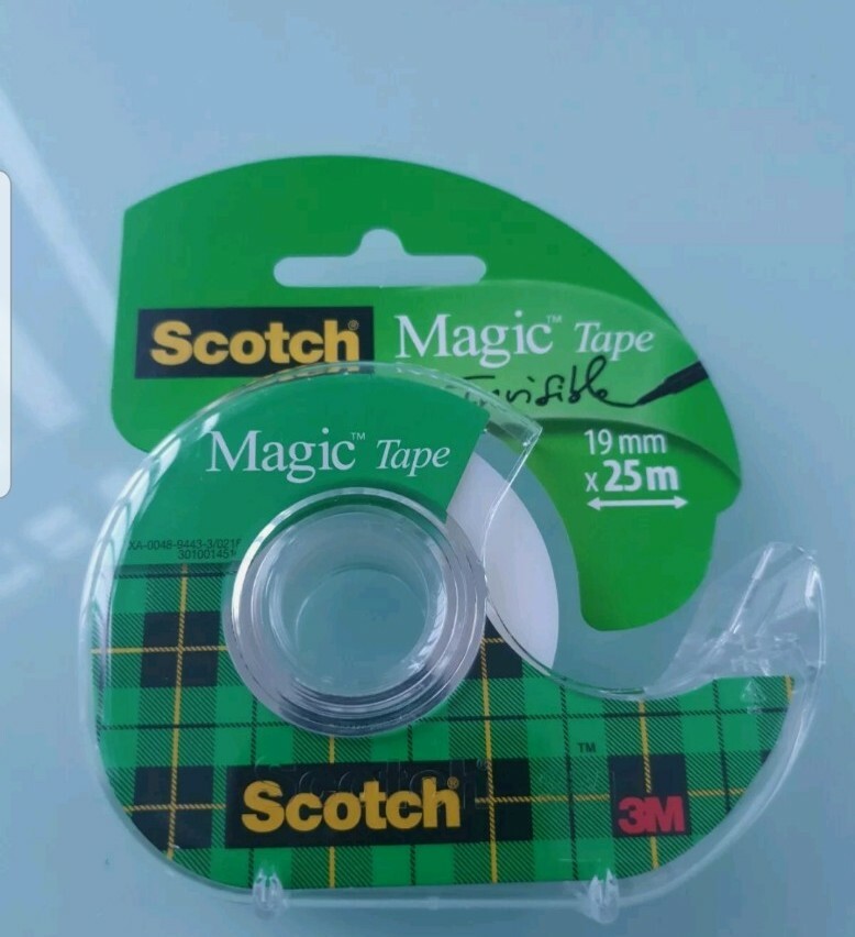 3x 3M Scotch Magic Tape & Dispenser 19MM X 25M Refillable Invisible ...