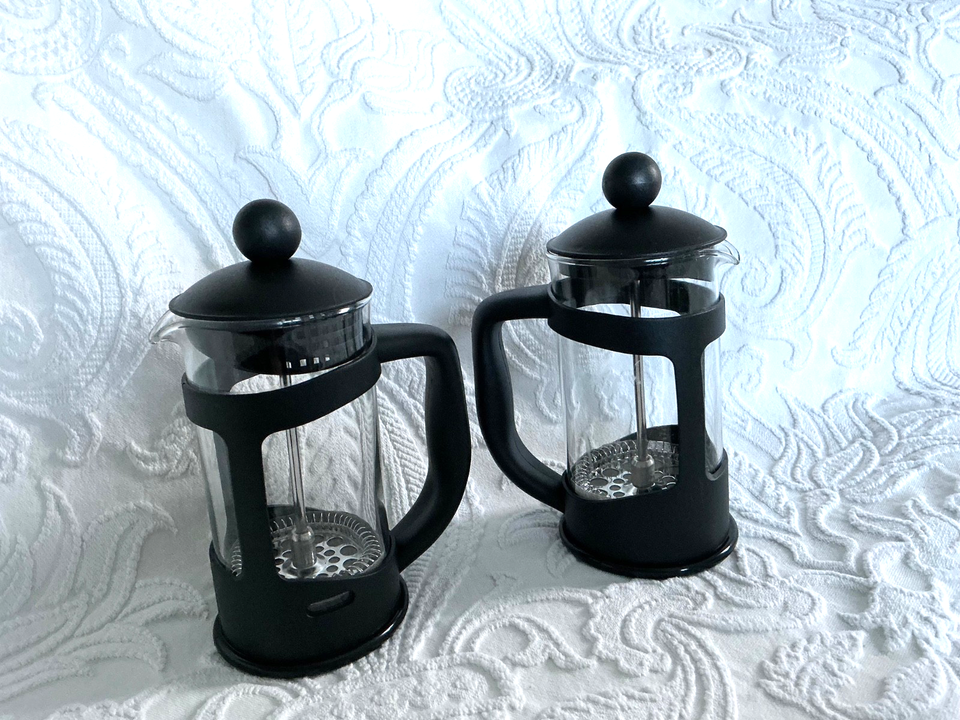 2 x PYREX Press Cafetiere Coffee Maker Glass Black Plastic unused | eBay UK