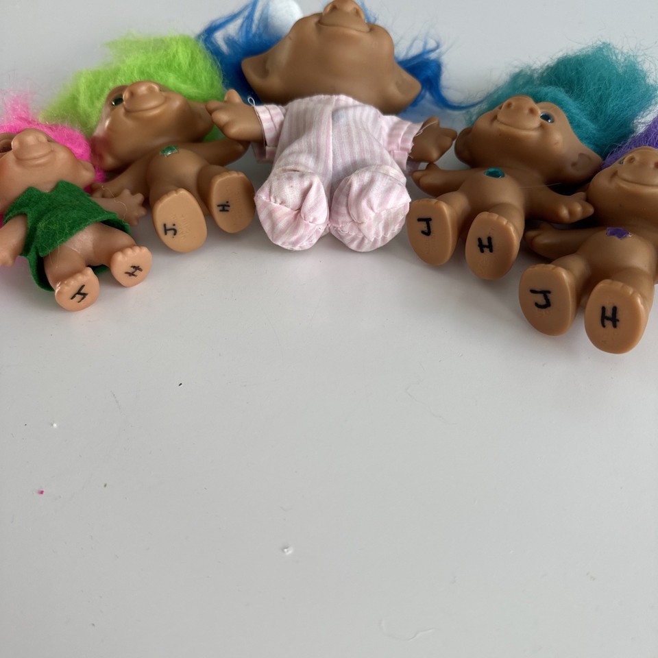 Vintage Ace Novelty Troll Dolls Gem Belly Novelty Trolls/ Assorted ...