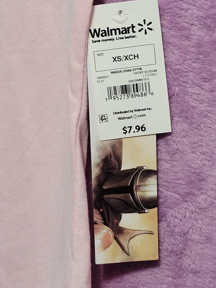 Lucas Films NEW♈Girl's Printed SS Tee size XS (1)~Pink Yoda "just ...