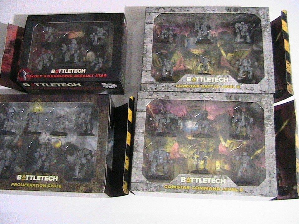 Battletech Miniature Mechs Inner Sphere Lances Clan Stars Lot Catalyst ...