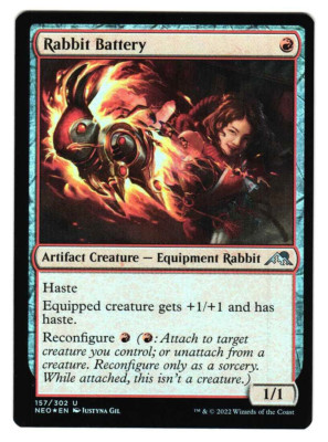 mtg magic Rabbit Battery ENGLISH Batterie lapin kamigawa neon dynasty ...