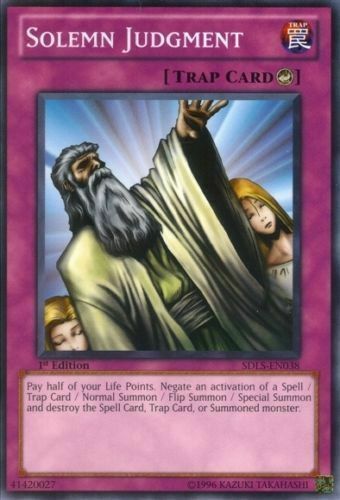 Solemn Judgment SDLS-EN038 1st Edition YuGiOh Structure Deck Common Judgement MP | eBay