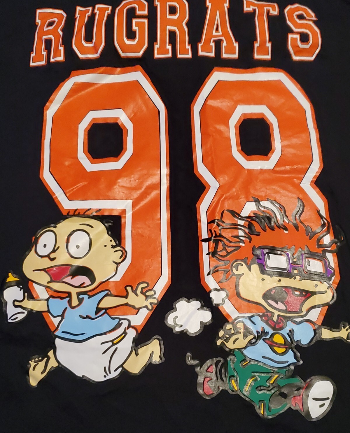 Rugrats Nickelodeon Black Classic 98 Basketball T-Shi… - Gem
