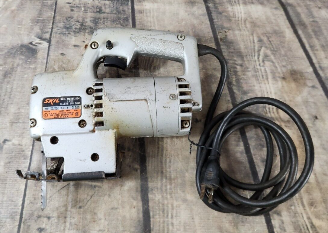 Vintage Skil Model 524 Deluxe Hand Electric Jig Saw Corded 2 Speed ...