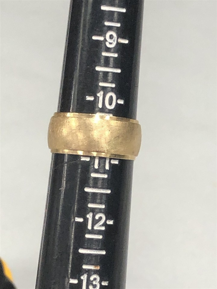 14K SOLID GOLD THICK WEDDING BAND RING WEIGHS 10.0 GRAMS LOT #65 | eBay