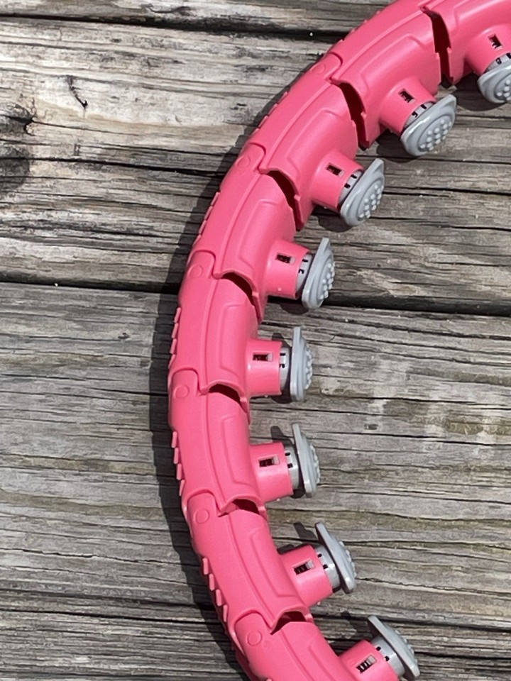 Hoola Fitness Hoop 23 Knots Weighted Smart Hula Thin Waist 53” Weight ...