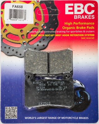 EBC 1 Pair Premium SFA Organic OE Replacement Brake Pads MPN FA658 | eBay