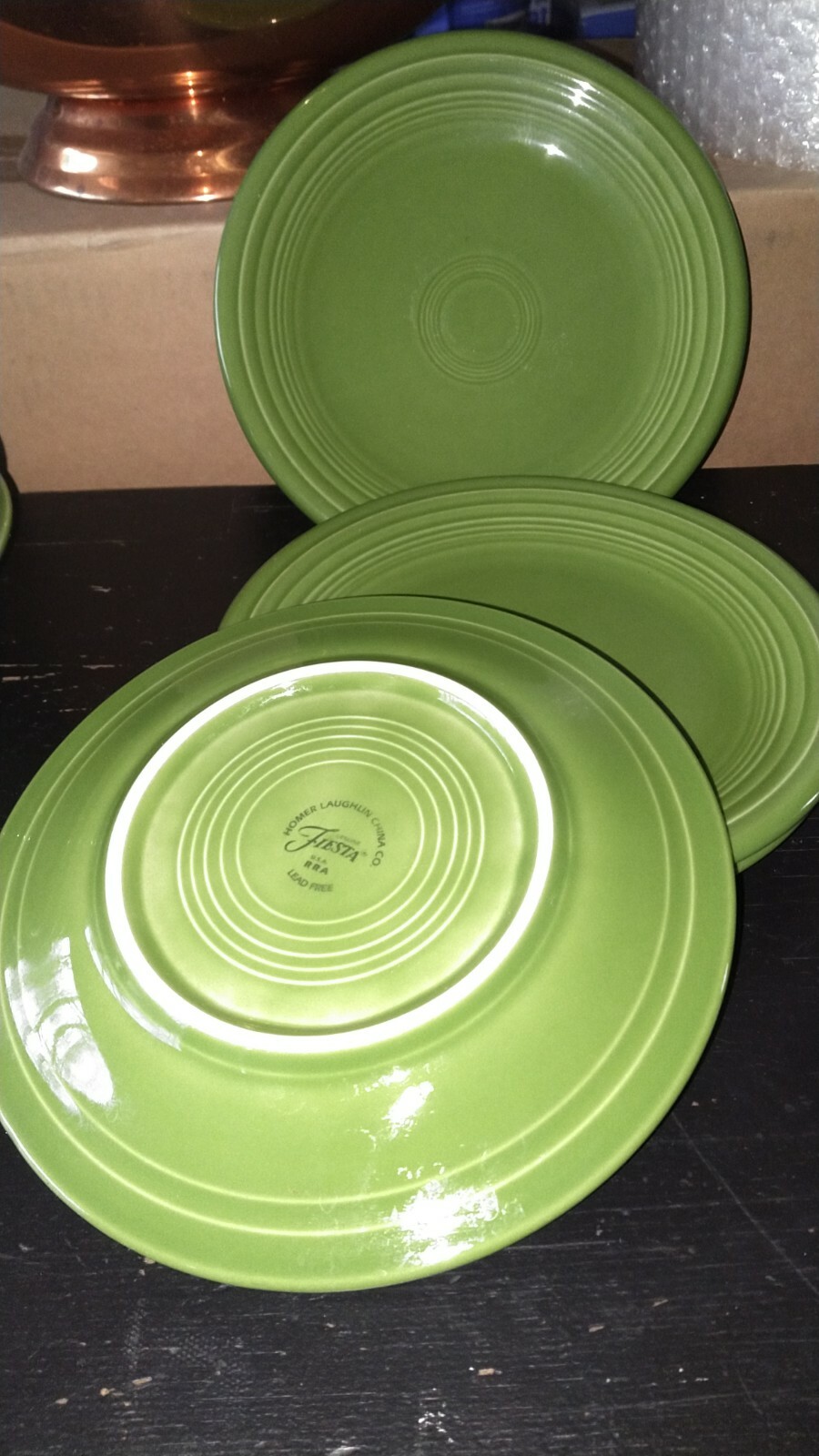 Fiestaware Green Salad Dessert Plate Fiesta 7 1/4” HLC USA | eBay