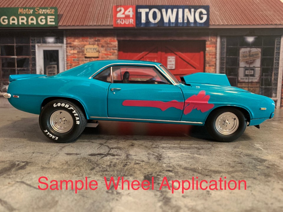 Custom 1/18 HPD GMP 51451C Weld Draglite Wheels with Wide Street Drag ...