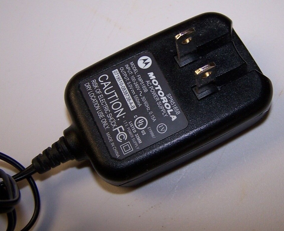 MOTOROLA AC POWER SUPPLY - Model FMP5185B - 5.0 Volts - EUC! | eBay