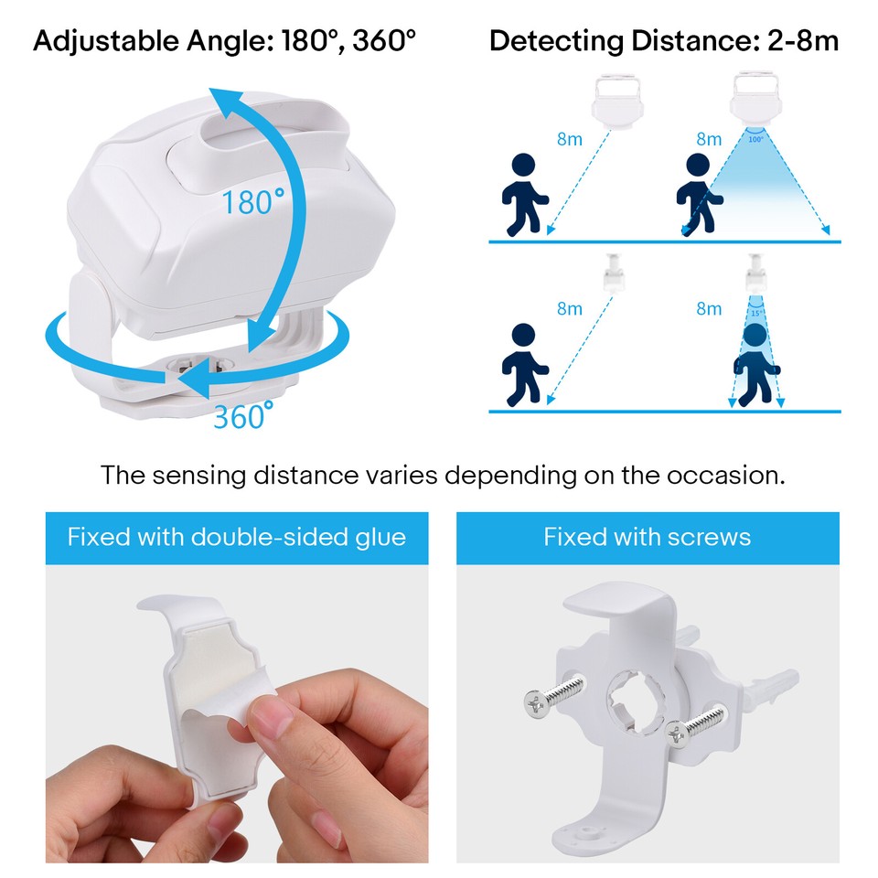 Wireless Driveway Alarm System Long Range PIR Motion Sensor Detection ...